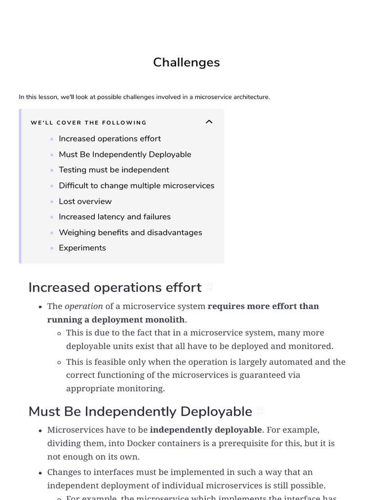 Challenges: Increased Operations Effort | PDF | Information Technology ...