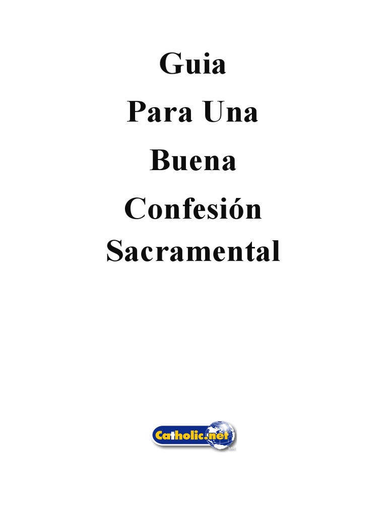 Guia para Una Buena Confesion Sacramental | PDF | Pecado | eucaristía