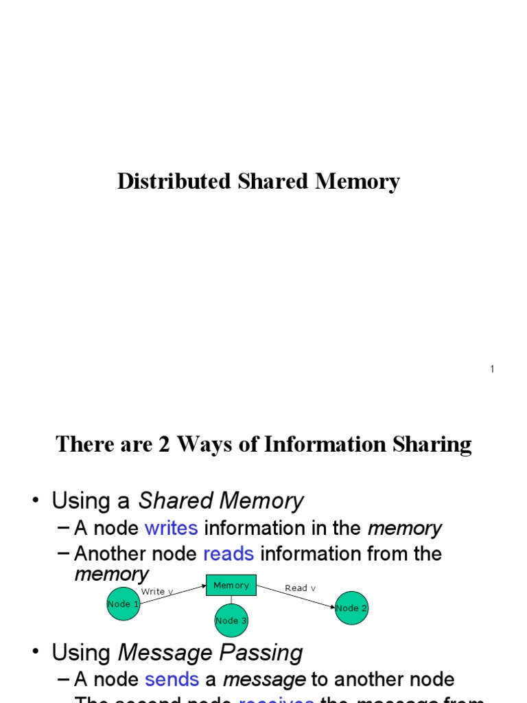 Distributed Shared Memory | Download Free PDF | Computer Programming | Concurrent Computing