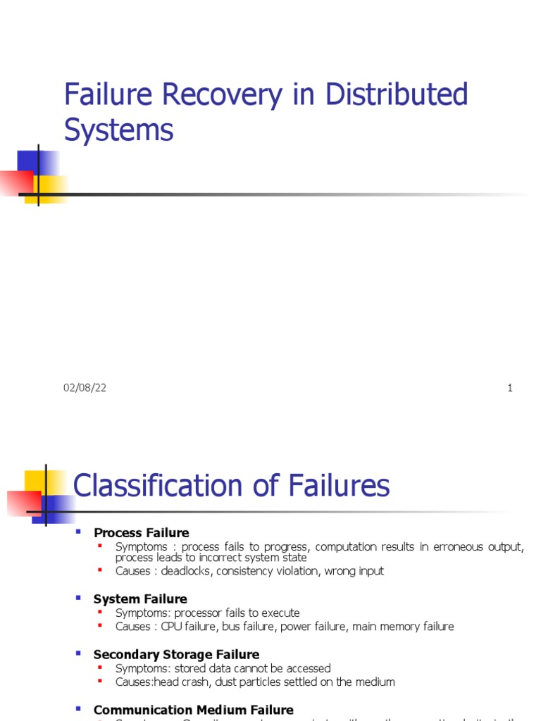 Failure Recovery in Distributed Systems | PDF | Process (Computing ...