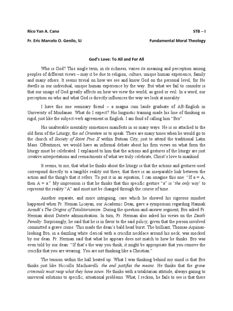 #1 - Distorted Image of God | PDF | God | Love