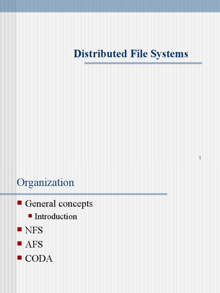 Distributed File Systems | PDF | Cache (Computing) | File System