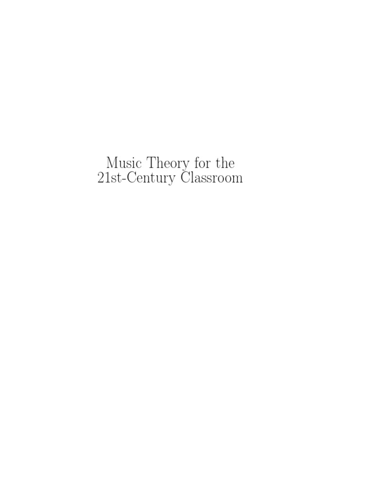 Music Theory | PDF | Chord (Music) | Interval (Music)