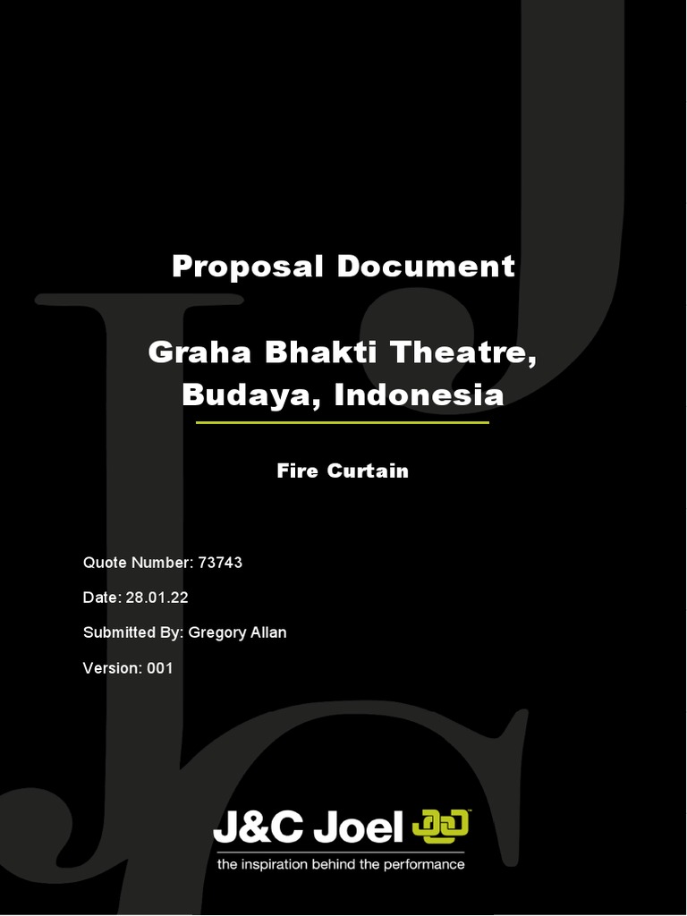 Proposal Document - Fire Curtain - 220128 | PDF | Curtain | Manufactured Goods
