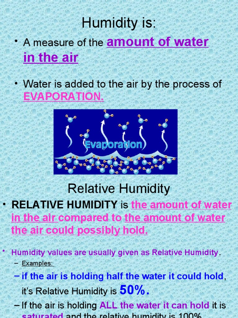 Humidity and Forms of Condensation | PDF | Humidity | Fog