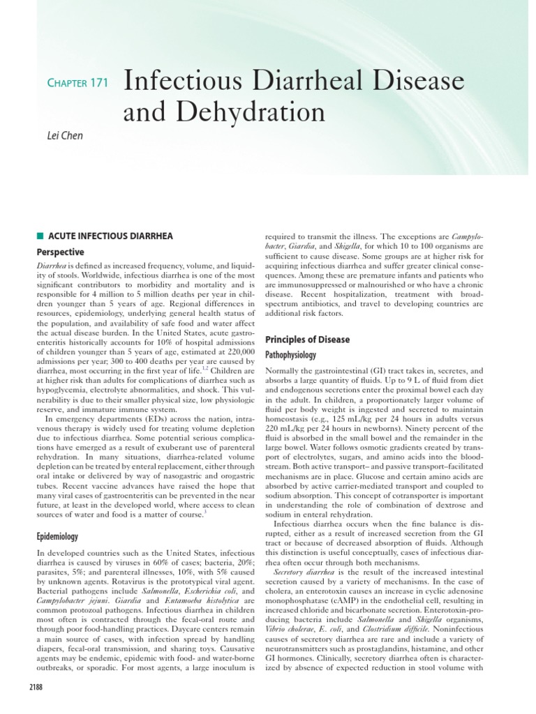 Acute Infectious Diarrhea Overview | PDF | Diarrhea | Infection