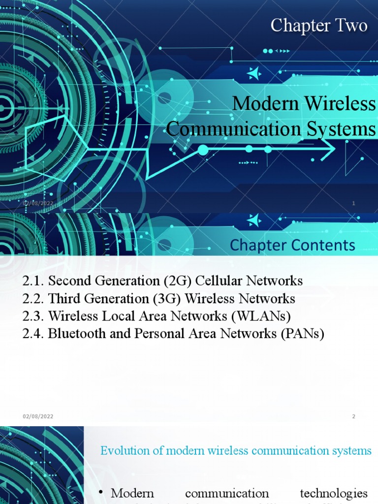 Chapter Two: Modern Wireless Communication Systems | PDF | Wireless Lan ...