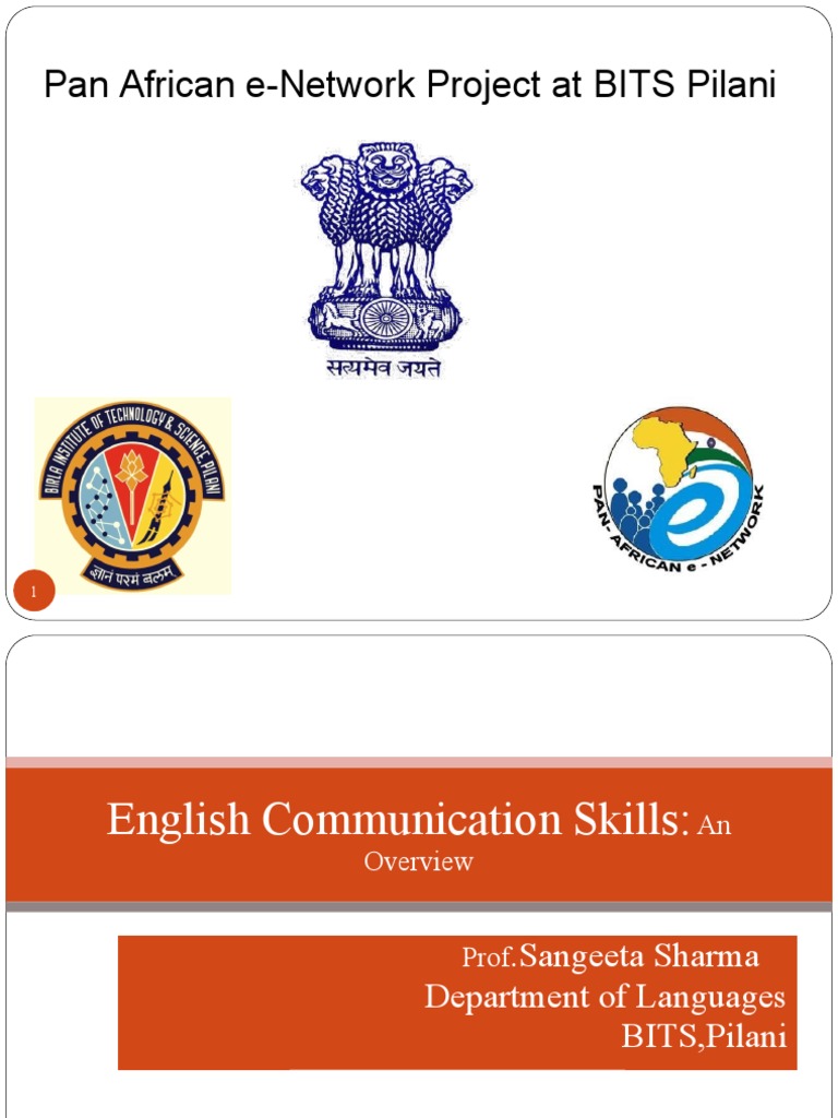 Pan African E-Network Project at BITS Pilani | Download Free PDF | Communication | Nonverbal ...