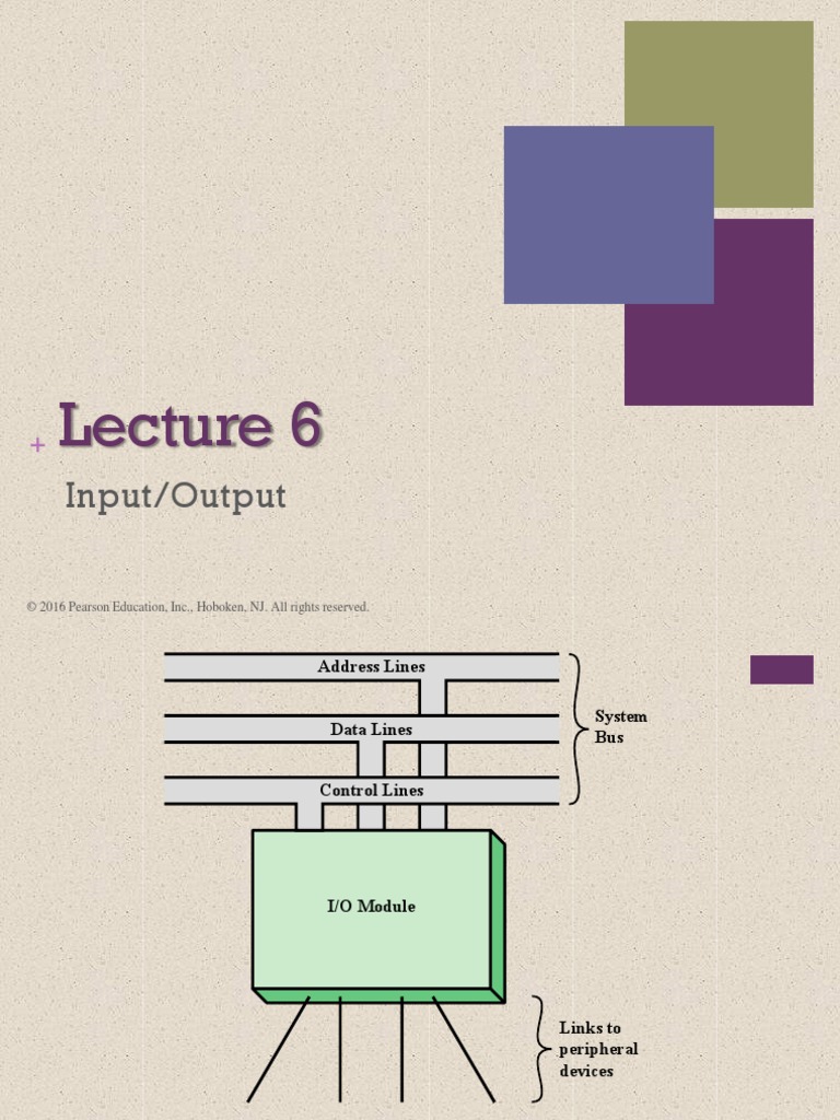 Lecture 6 Input Output | PDF | Input/Output | Transmission Control Protocol