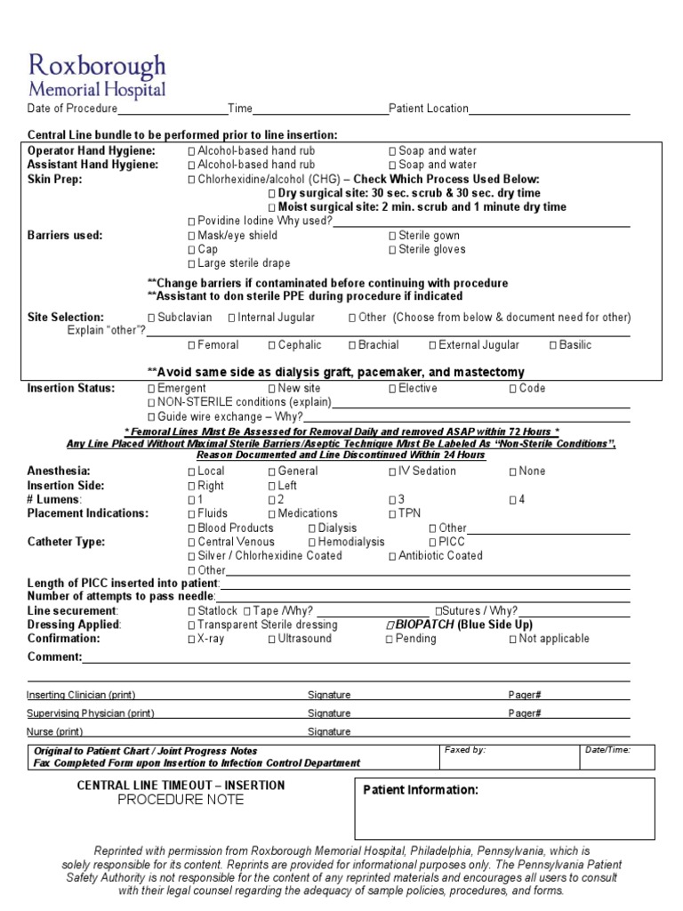 Central Line Notes | PDF | Medical Specialties | Clinical Medicine