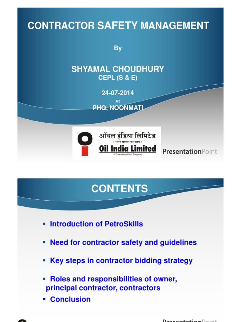 CONTRACTOR SAFETY - PPT (Compatibility Mode) | PDF | Occupational ...