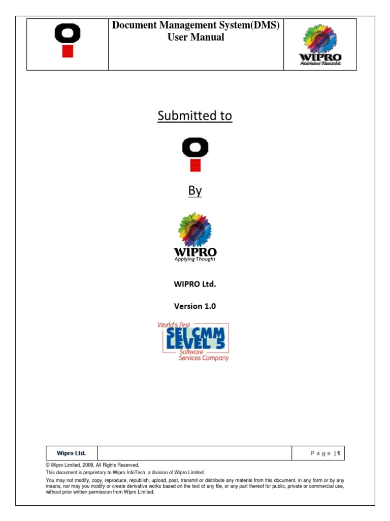 Submitted To: Document Management System (DMS) User Manual | PDF ...