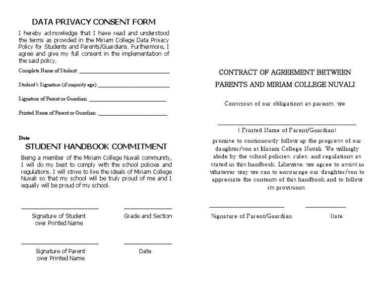 Data Privacy Consent Form | PDF