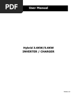 Inverex Nitrox 6kW Hybrid Inverter Datasheet Specifications | PDF | Battery Charger | Electrical ...