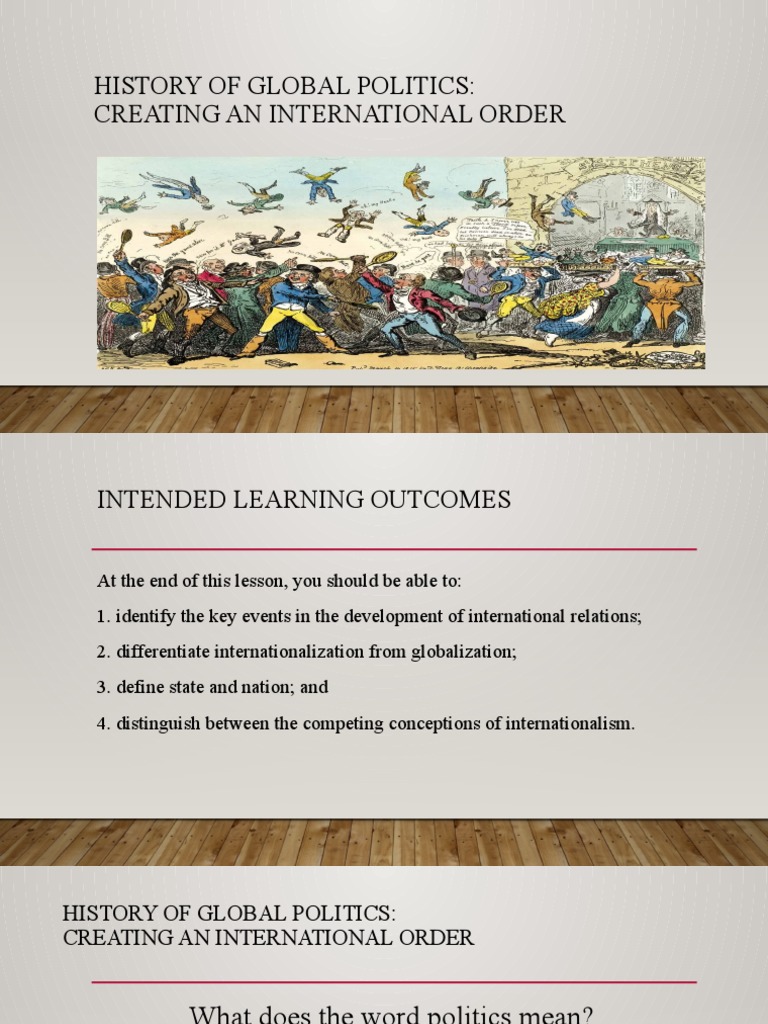 A History of Global Politics - Final | PDF | Internationalism (Politics) | Communist International