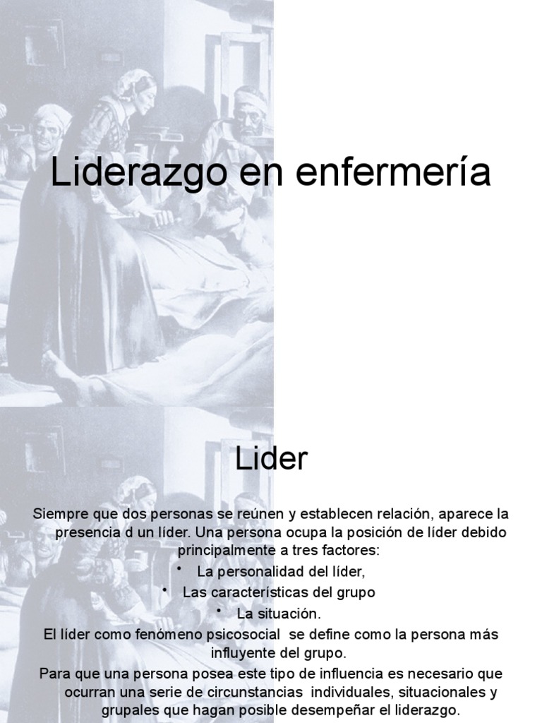 Liderazgo en enfermería