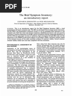 Brief Symptom Inventory Bs I 112001 | PDF | Psychology | Wellness