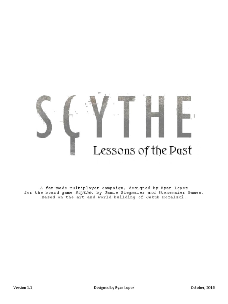 Scythe Campaign v1.1 | PDF