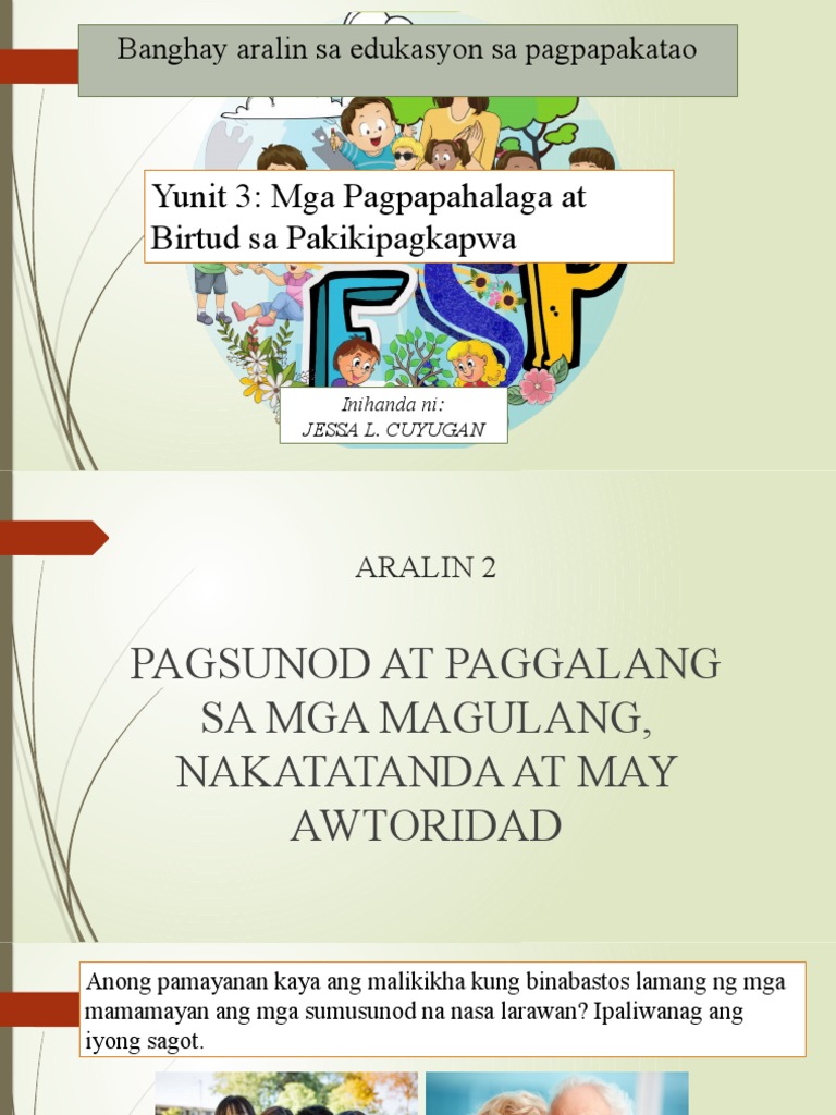 ESP PPT Aralin 2 3rd Q | PDF