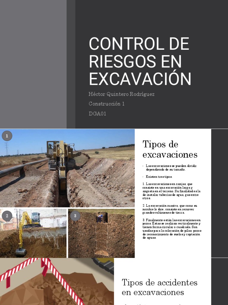 Control de Riesgos en Excavación - (Jjo) | PDF