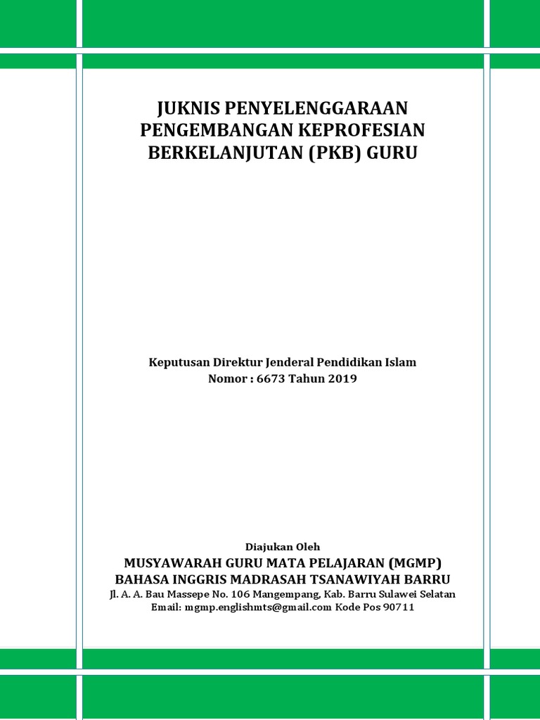 Sampul Juknis PKB | PDF