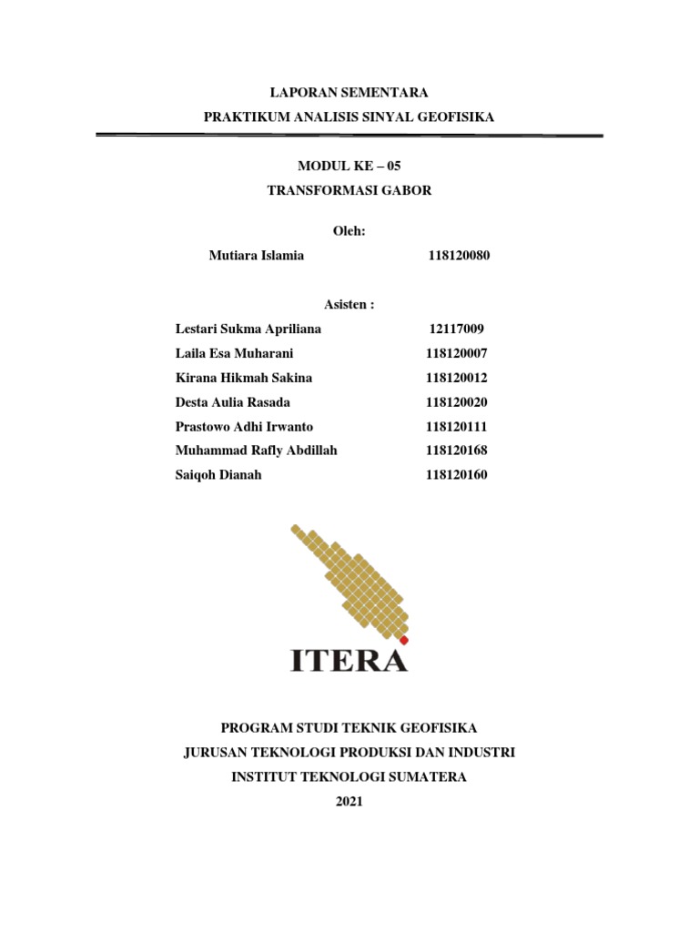 RTGD - 118120080 - Mutiara Islamia - LS05 | PDF | Sains & Matematika
