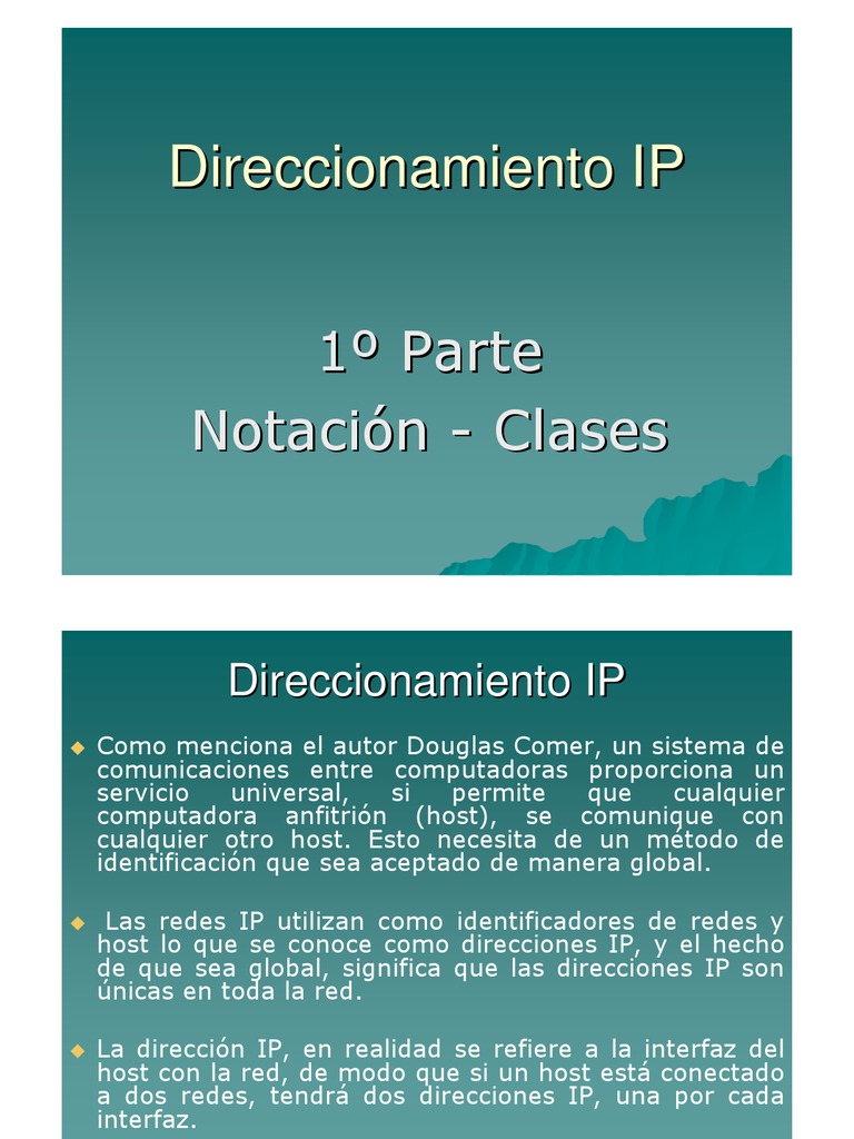 Direccionamiento IP | PDF | Dirección IP | Enrutador (Computación)