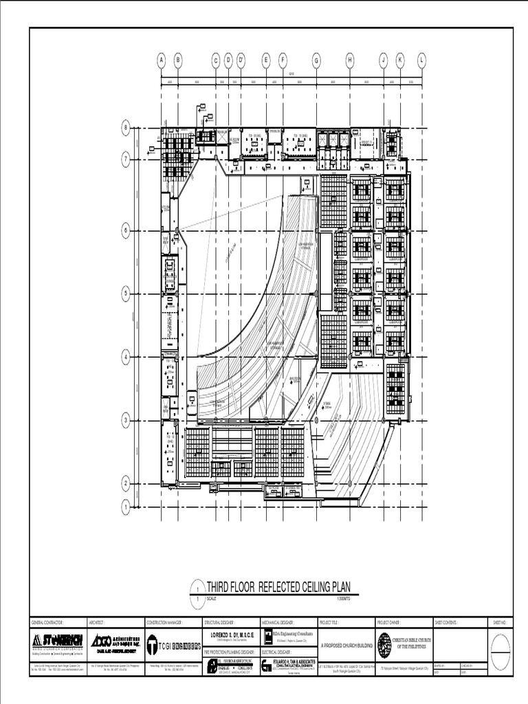 Floor plan layout and dimensions of a multi-purpose facility with ...