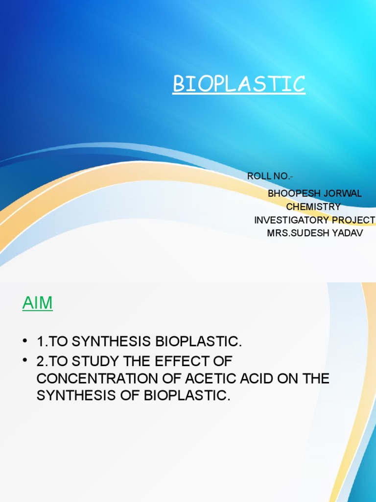 Bioplastic Project | Download Free PDF | Starch | Polymers