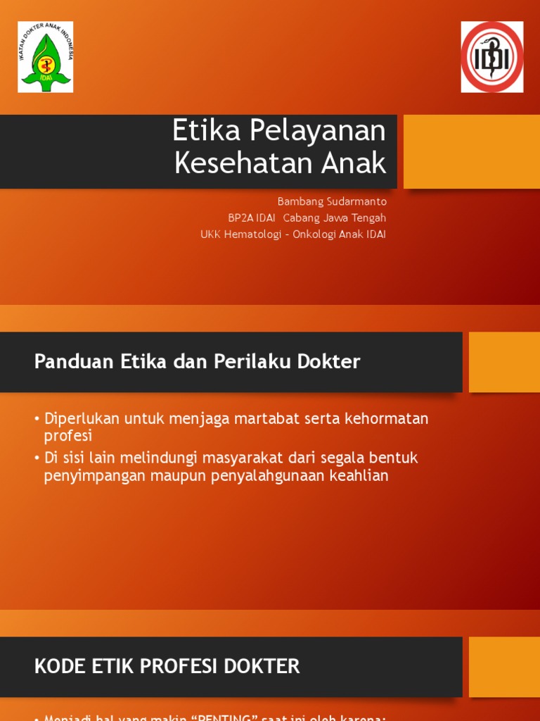 ETIKA ITP - 20 NOV 21 - Dr. Bambang Sudarmanto, Sp.a (K) | PDF ...