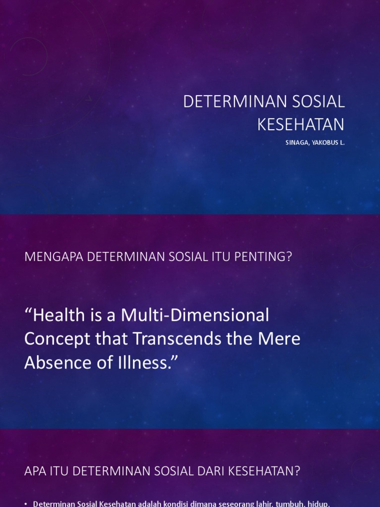 Determinan Sosial Kesehatan Pdf