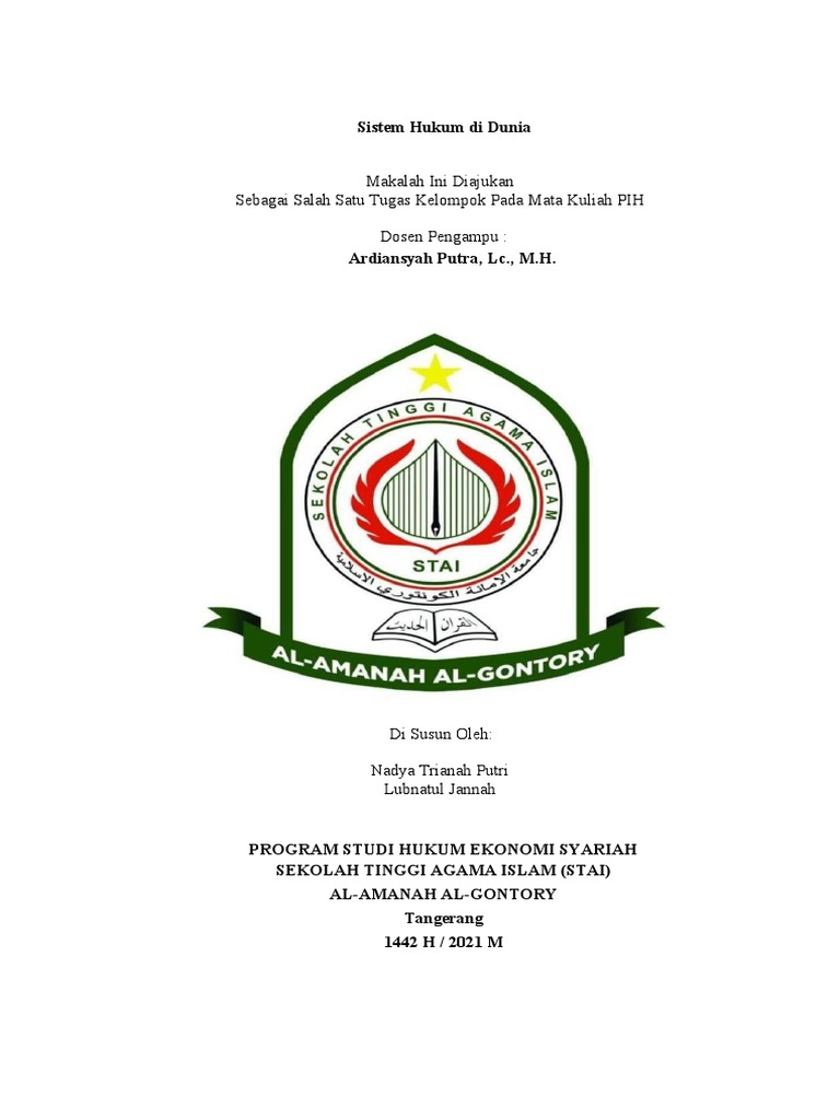 Pih - Sistem Hukum Di Dunia | PDF