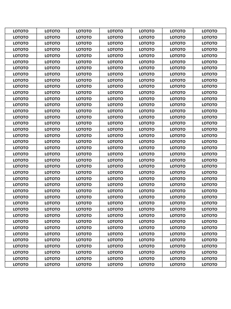 LOTOTO | PDF