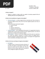 MAGNETISM Notes PDF | PDF | Magnetism | Magnet
