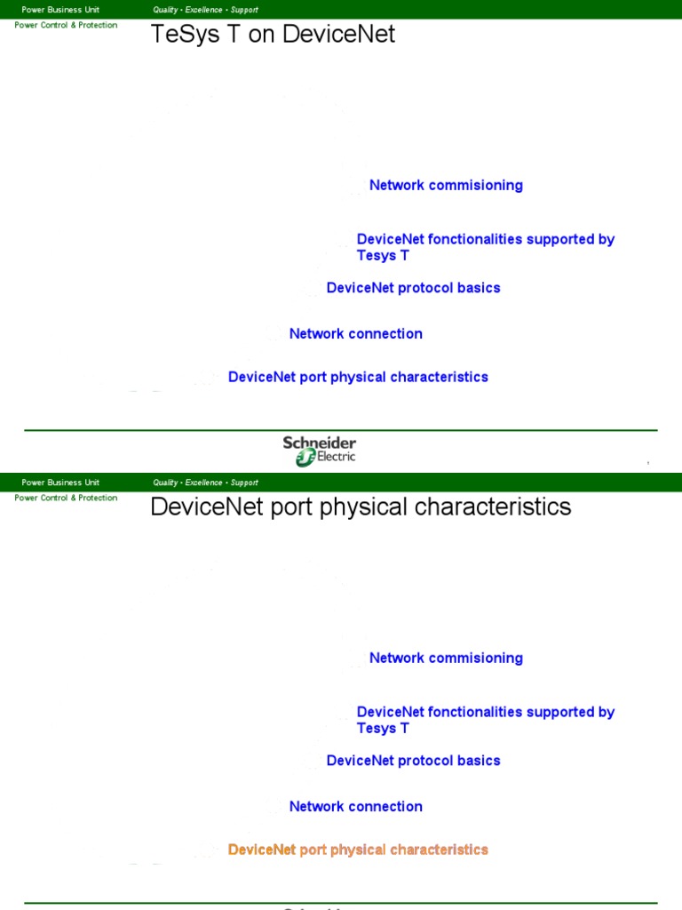 6 - Communication Training - TeSys T DeviceNet Setting en - 06 | PDF ...