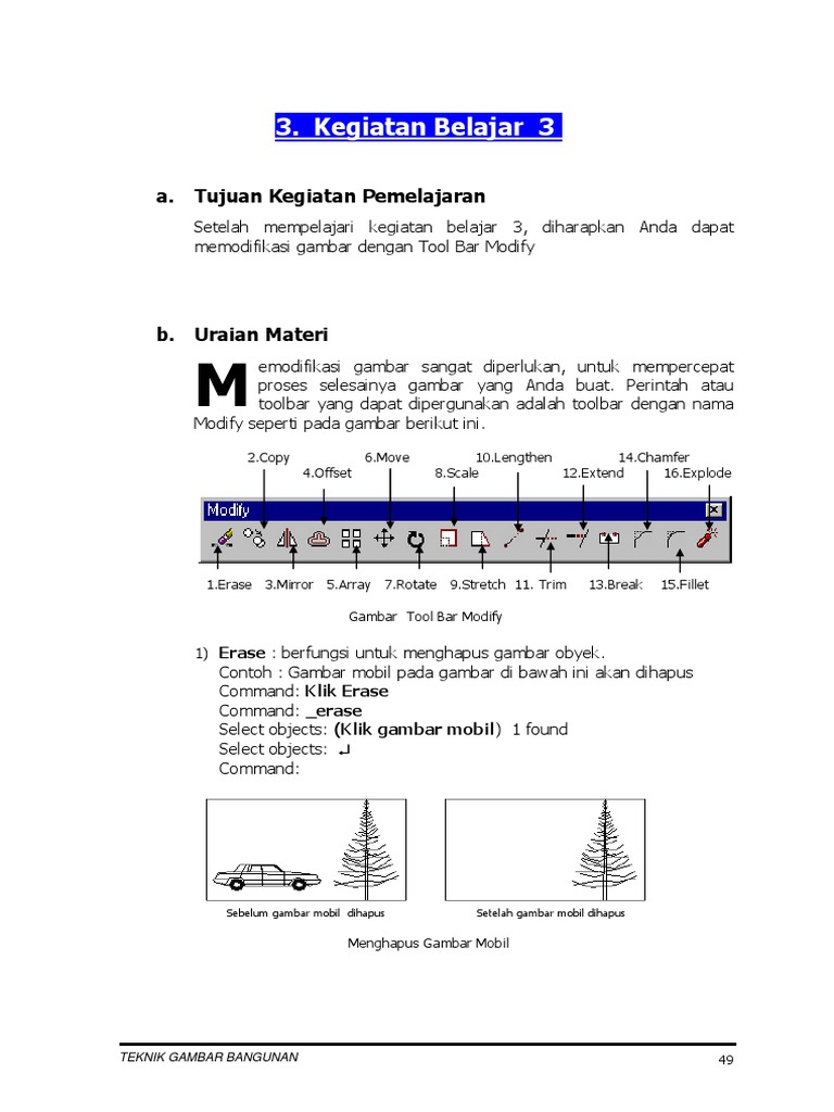 Modul 3 Toolbar Modify 11 Dpib1 | PDF