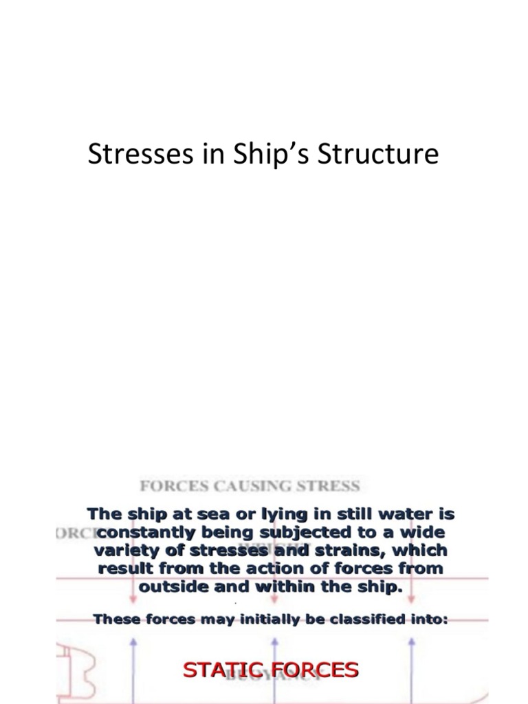 Stresses in Ship Structure | PDF | Bending | Buoyancy