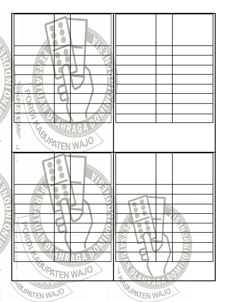 Lembar Skor Pertandingan | PDF