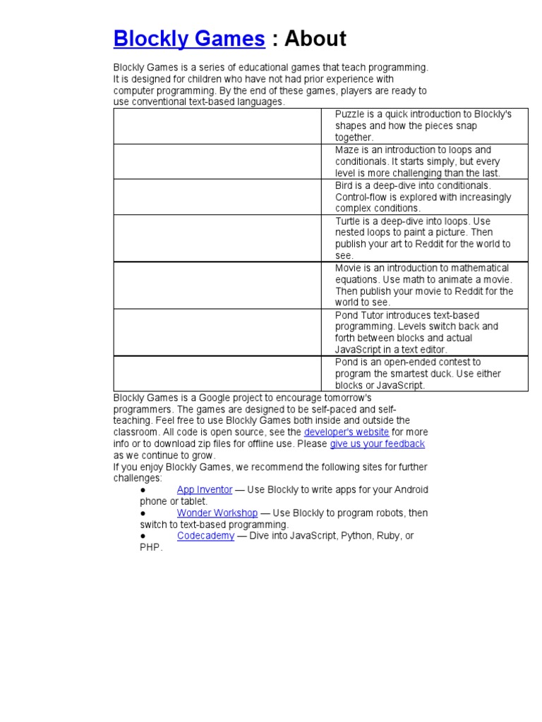 Blockly | PDF | Control Flow | Computer Programming