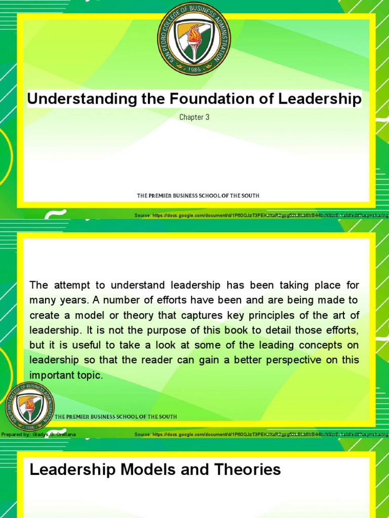 Chapter 3. Understanding The Foundation of Leadership | PDF ...