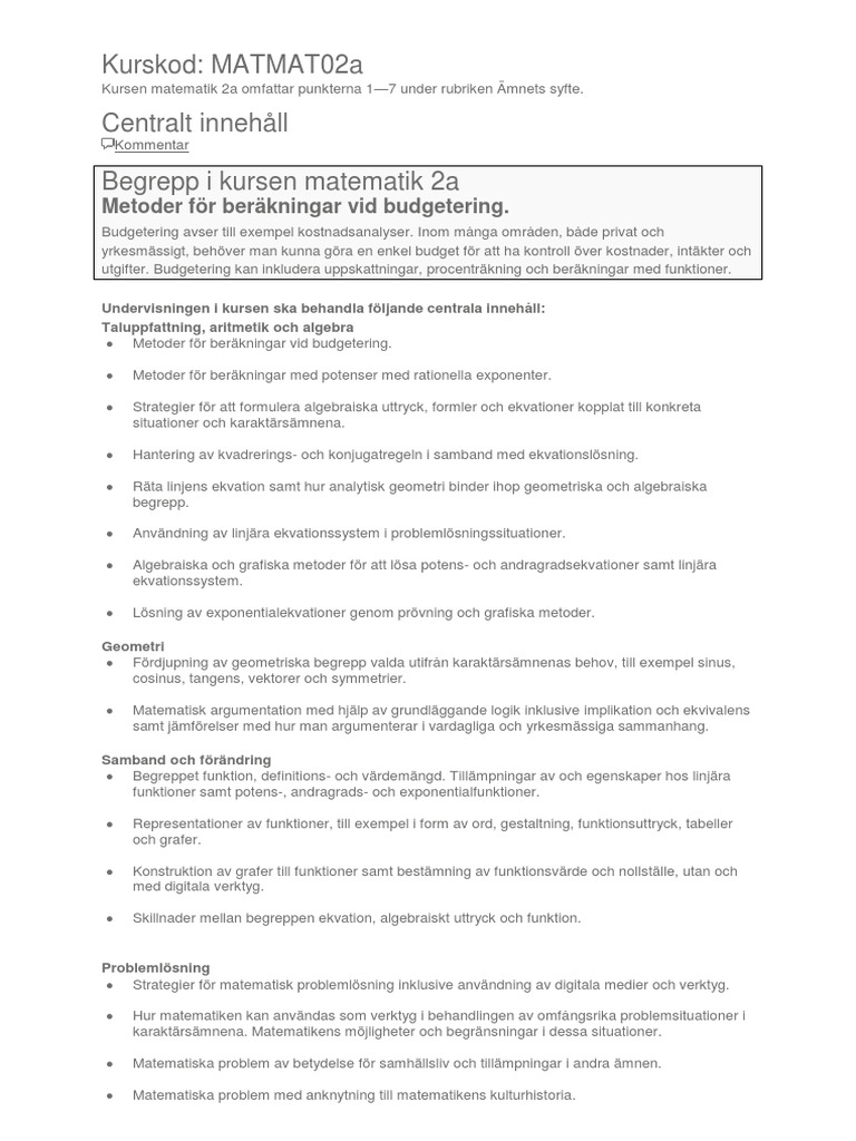 Metoder För Beräkningar Med Potenser Med Rationella Exponenter. | PDF