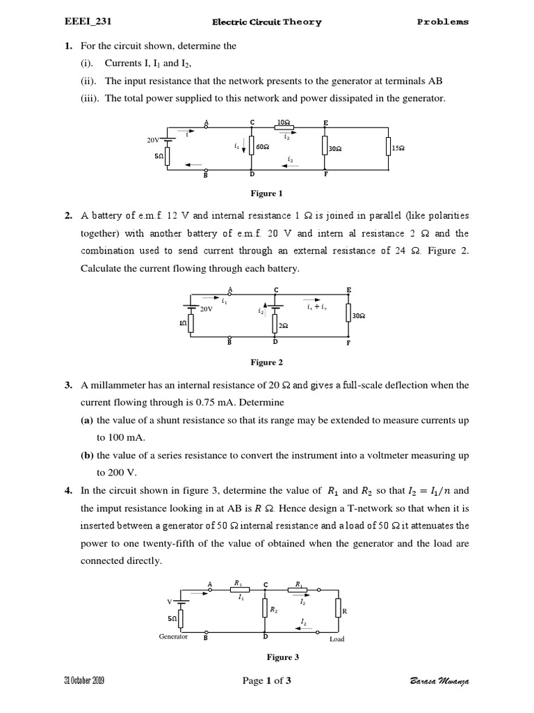 Electric Circuit Theory Notes | PDF | Inductor | Inductance
