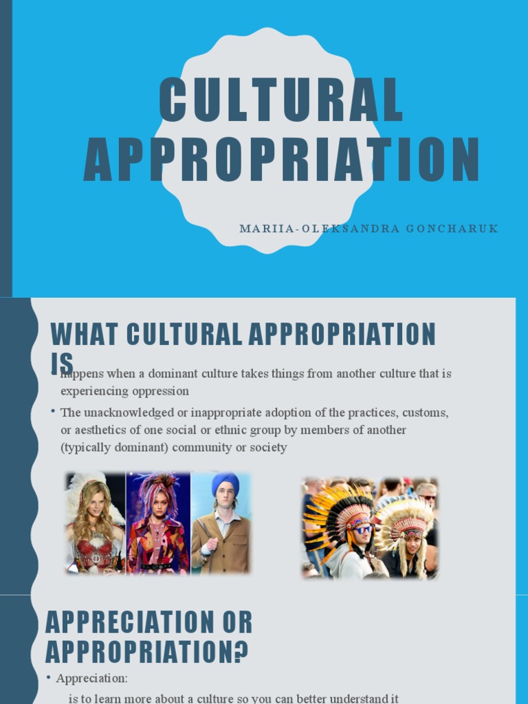 Understanding Cultural Appropriation | PDF