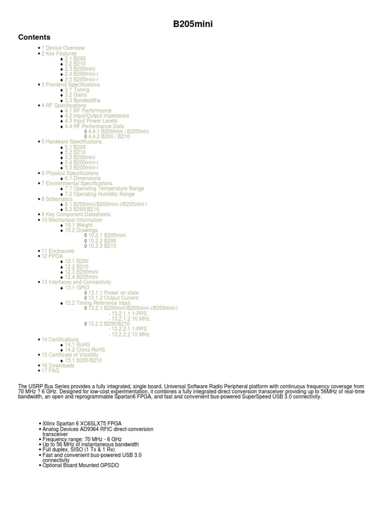 B200 B210 B200mini B205mini | PDF | Usb | Computer Science