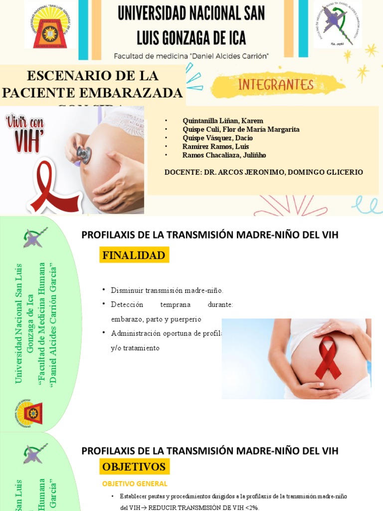 Escenario de La Paciente Embarazada Con Sida | PDF | VIH | Manejo del ...