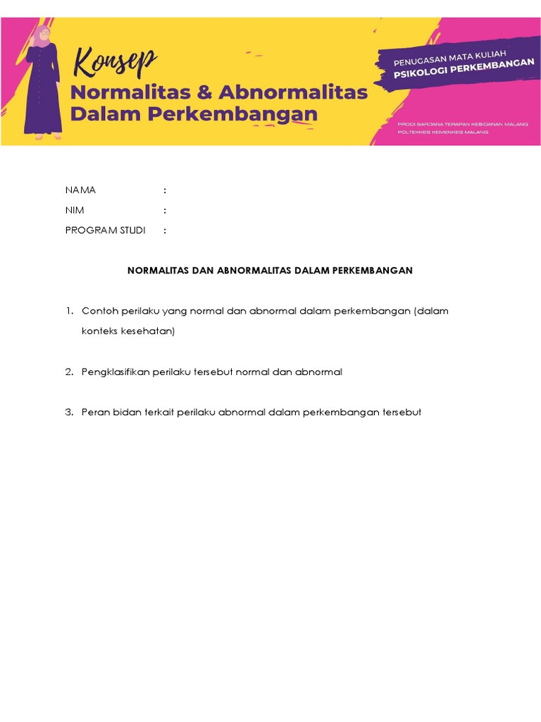 Tugas Normalitas Dan Abnormalitas | PDF