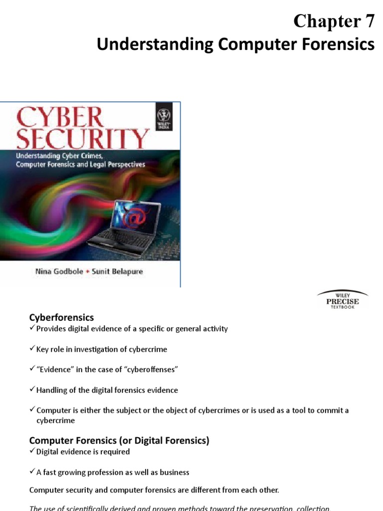 Chapter 7 - Cyber Security | PDF | Computer Forensics | Digital Forensics
