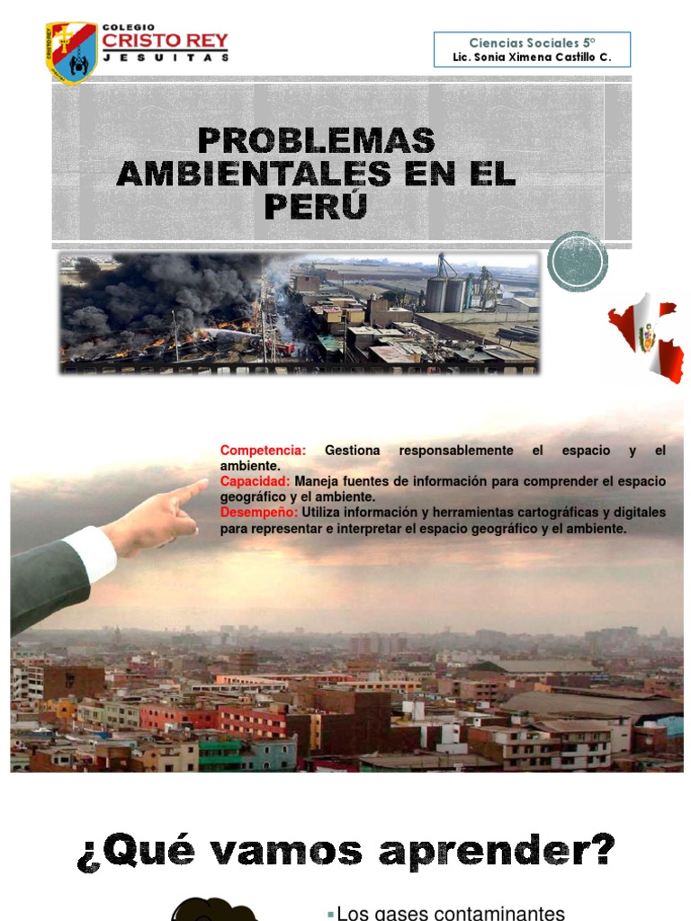 Problemas Ambientales en El Perú-5to-2021 | PDF | Contaminación ...