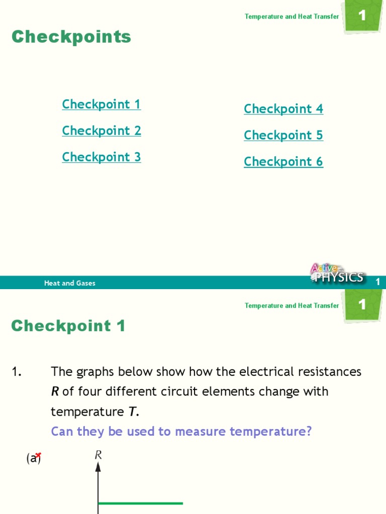 Checkpoints: Checkpoint 1 Checkpoint 2 Checkpoint 3 Checkpoint 4 ...
