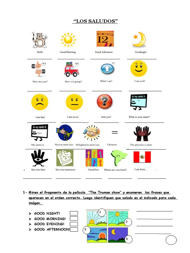 Los Saludos y Las Despedidas | PDF